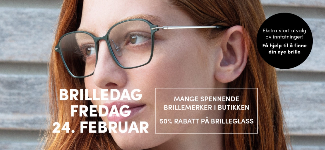 Brilledag med 50% rabatt på brilleglass – Alliance Optikk Sunnfjord
